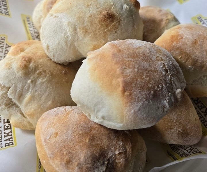 4 Panini Rolls with garlic butter | Street Lane Bakery